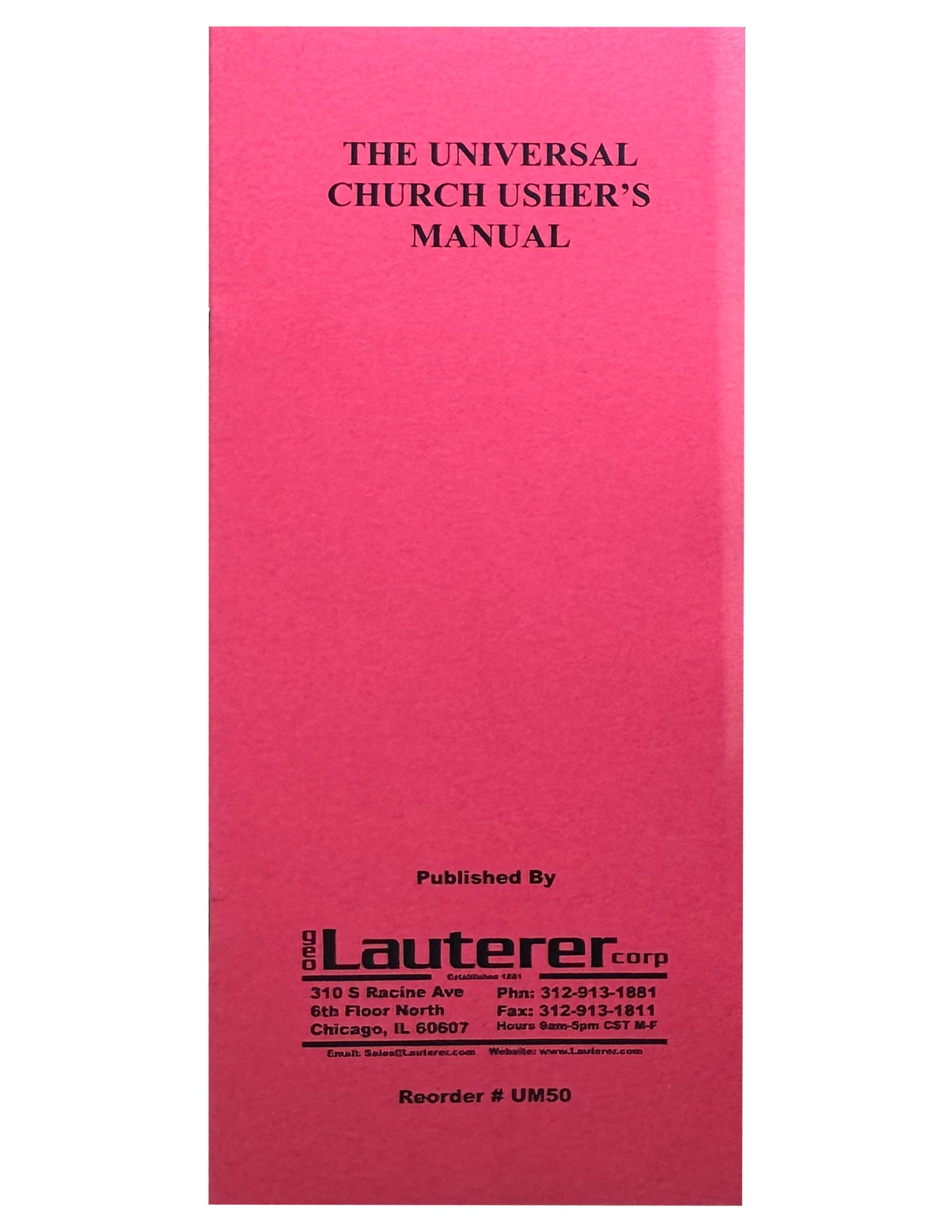 The Universal Church Usher's Manual – Church of God in Christ ...