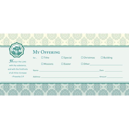 My Offering Envelopes (Proverbs 3:9) (Box of 100) – Church of God in ...