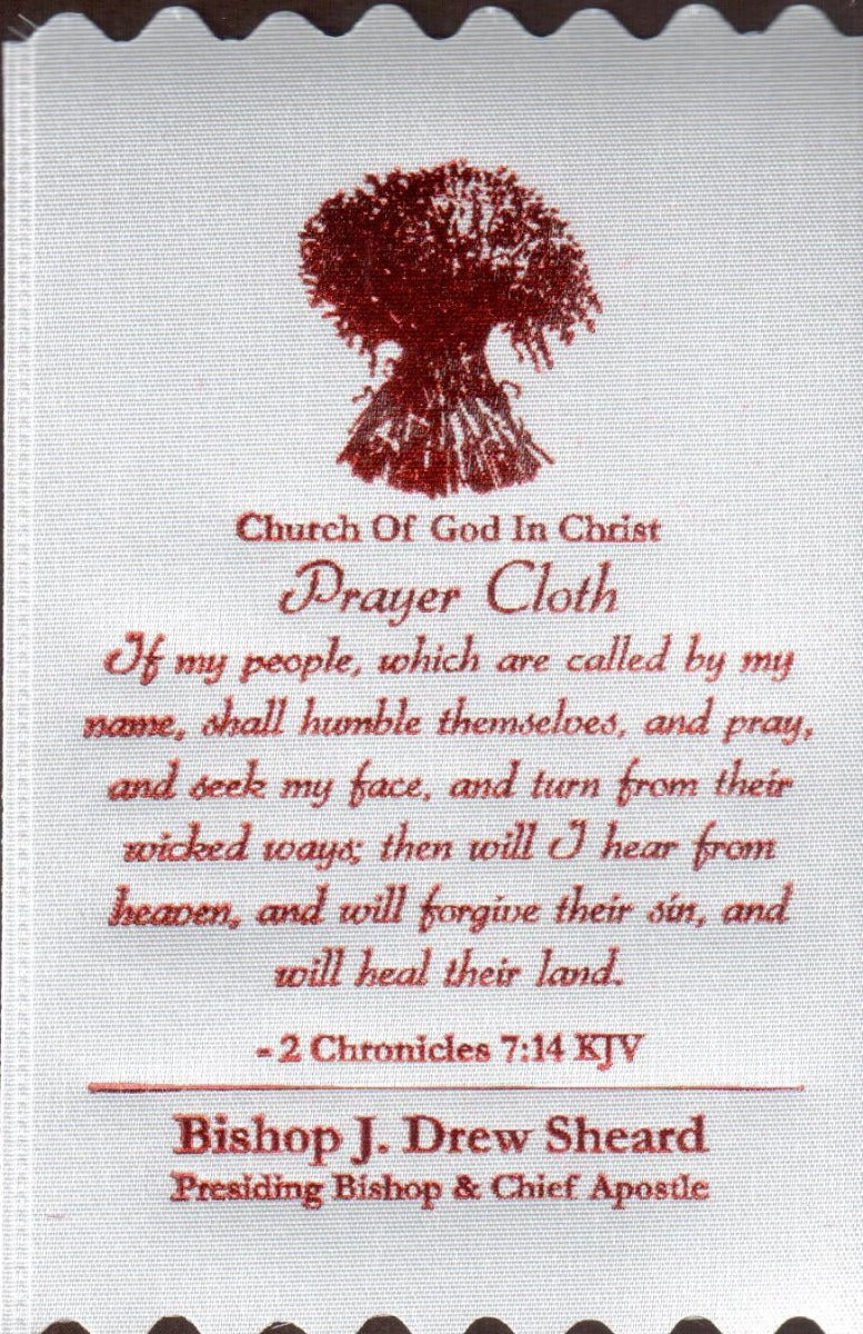 COGIC Prayer Cloths | 2 Chronicles 7:14 KJV - White (Package of 10 ...
