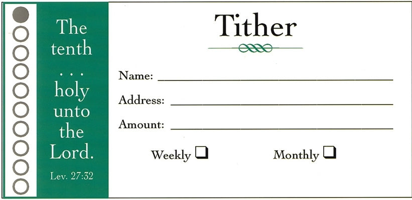 Tither Envelopes, (Box of 100) – Church of God in Christ Publishing House