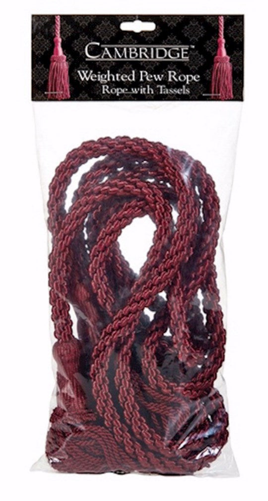 Pew Rope - Burgundy 20' – Church of God in Christ Publishing House